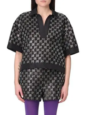 Gucci Sequin Monogram Top - Black