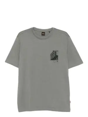 BOSS Grey T-shirts & Vests T-shirts - Gray