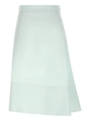 JIL SANDER JIL SANDER Asymmetrical Hem Midi Skirt