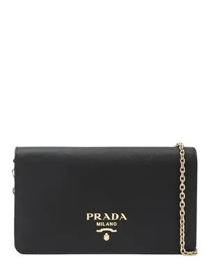 Prada Mini Bag With Chain Strap - Black