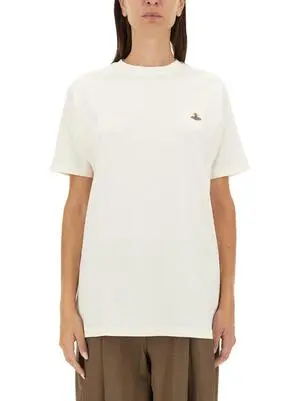 VIVIENNE WESTWOOD Orb Logo T-shirt - White