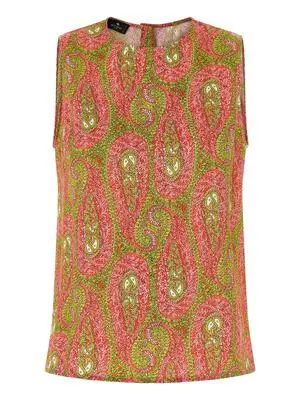 ETRO Etro Paisley Foliage Sleeveless Top