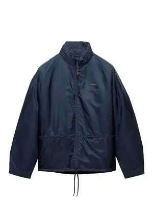 Prada Zip-up Jacket With Stand Collar - Blue