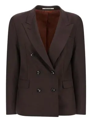 TAGLIATORE TAGLIATORE Parigi Double-Breasted Virgin Wool Blazer