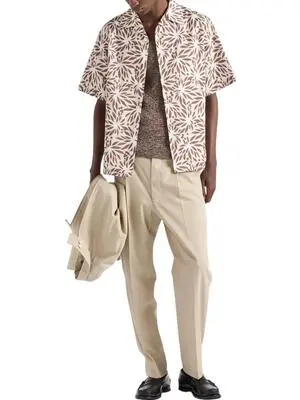 Prada Prada Neutrals Shirts Men Cream