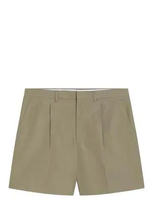 Prada Pleated Tailored Shorts - Gray