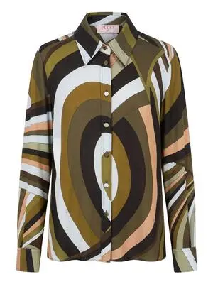 Emilio Pucci Printed Viscose Shirt - Multicolor