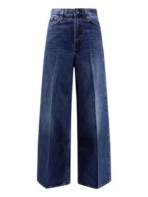TOTEME TOTEME Wide Leg Organic Cotton Jeans Multicolor