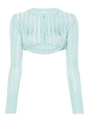 Alaïa Ribbed Cardigan - Multicolor