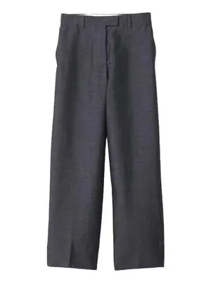 Miu Miu Miu Miu Straight Leg Trousers Gray