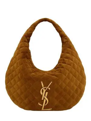 Saint Laurent Icare Hobo Suede Handbag - Multicolor