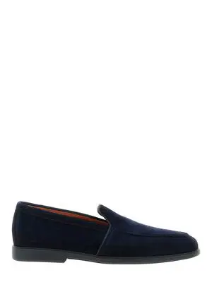 Santoni Malibù Suede Loafers - Blue
