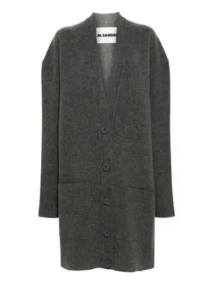 JIL SANDER JIL SANDER Oversized Wool Cardigan Multicolor