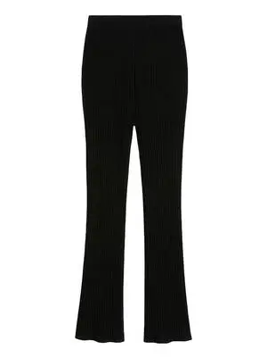 Max Mara Flared Hem Trousers - Black
