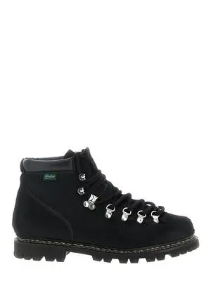 Junya Watanabe X Paraboot Pony Hair Lace Up Boots - Black
