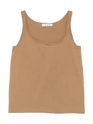 Max Mara Sleeveless Scoop Neck Top - Cream