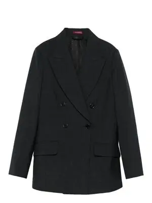 Gucci Double Breasted Wool Blazer - Multicolor