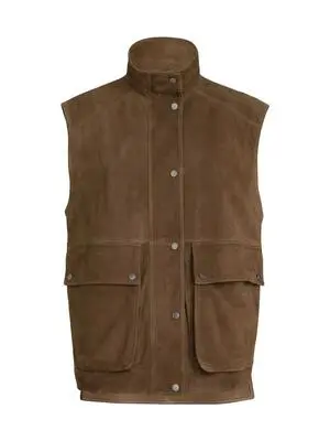 Brunello Cucinelli Waistcoat With Monili Detail - Brown