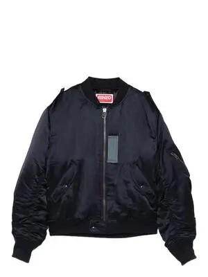Kenzo Zip Front Bomber Jacket - Blue