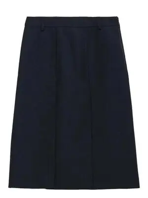 Prada PRADA Wool Midi Skirt With Slits Multicolor