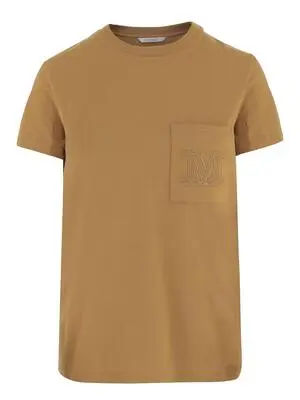 Max Mara Logo Pocket T-shirt - Brown