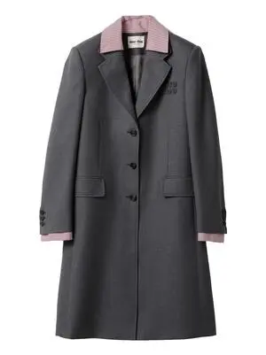 Miu Miu Wool Coat - Multicolor