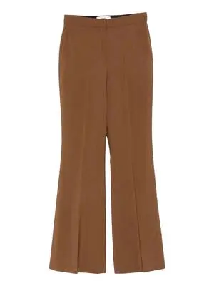 Fendi Wool Mohair High-waisted Flared Trousers - Multicolor