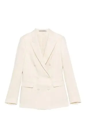 Tagliatore Linen Double-breasted Suit - Multicolor