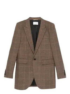 Saint Laurent Wool Blazer - Multicolor