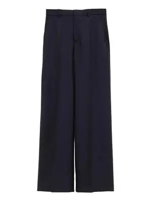 GUCCI GUCCI Wool Wide-Legged High-Waisted Pants