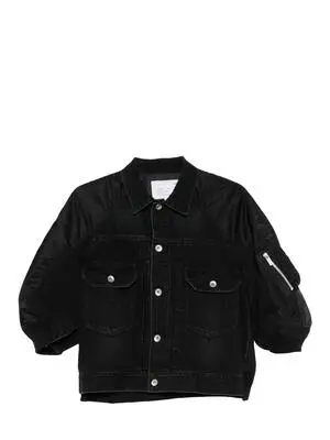 Sacai Nylon And Denim Jacket - Multicolor