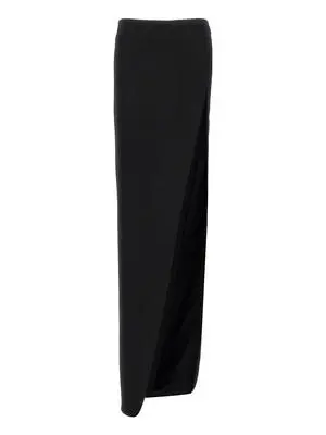 ANN DEMEULEMEESTER ANN DEMEULEMEESTER Janita Maxi Leather Skirt With Asymmetrical Split