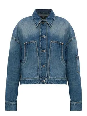 Amiri Denim Jacket With Chest Pockets - Blue