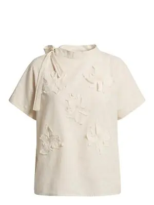 Peserico Embellished Cotton Shirt - Multicolor