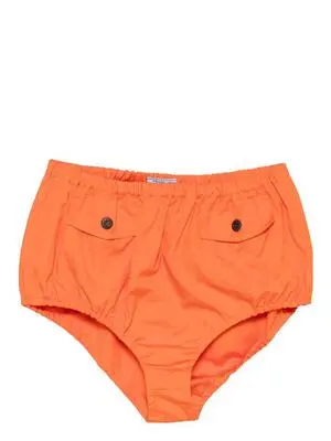 Prada Prada Orange Cotton Mini Shorts Orange