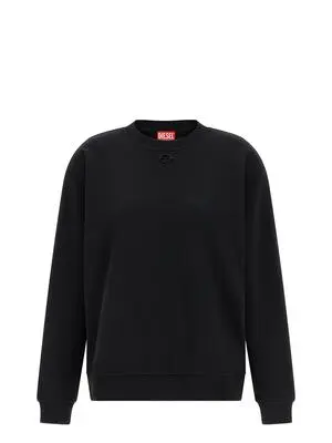 DIESEL® F-normy-od Sweatshirt With Oval D Embroidery - Black