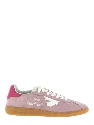 Dsquared2 Rebels" Suede Sneakers With Leather Details - Pink