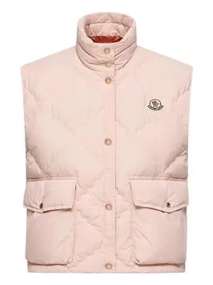 Moncler Quilted Sleeveless Vest - Pink