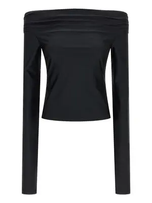 Andamane The Attico Wallis Off-the-shoulder Top - Black
