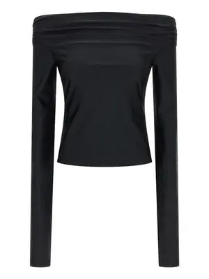 Andamane The Attico Wallis Off-the-shoulder Top - Black