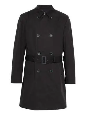 Herno Double-breasted Trench Coat With Belt - Blue