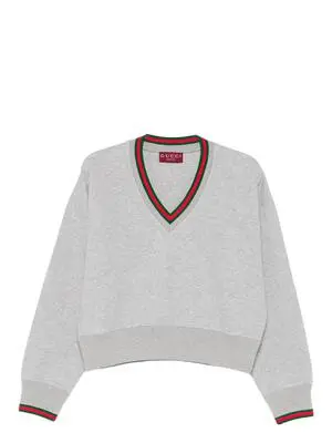 Gucci V-neck Boxy Sweater - Multicolor