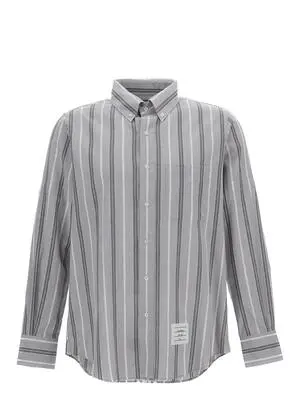 Thom Browne Striped Cotton Shirt - Multicolor