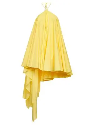 Jacquemus Yellow Poplin Triangle Short Dress - Multicolor