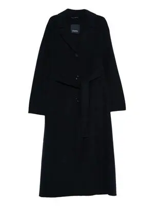 Max Mara Wool Belted Coat - Multicolor
