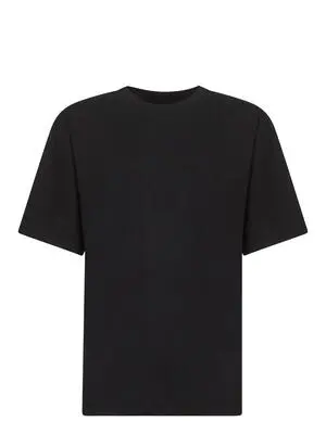 Dries Van Noten Black Cotton Jersey Oversized T-shirt - Multicolor