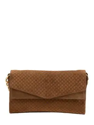 Gucci GUCCI GG Monogram Calf Leather Shoulder Bag Multicolor