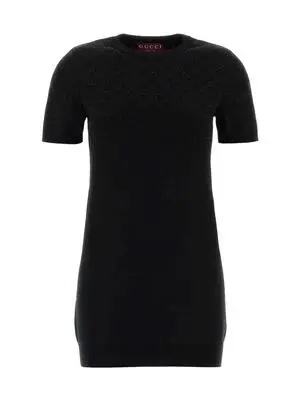 Gucci Short Sleeve Crew-neck Dress - Multicolor