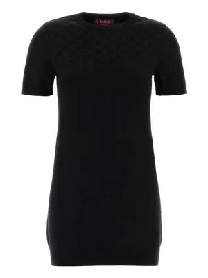 Gucci Short Sleeve Crew-neck Dress - Multicolor