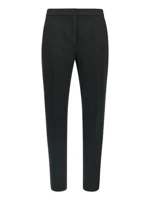 Max Mara Pegno Cropped Straight Leg Pants - Black